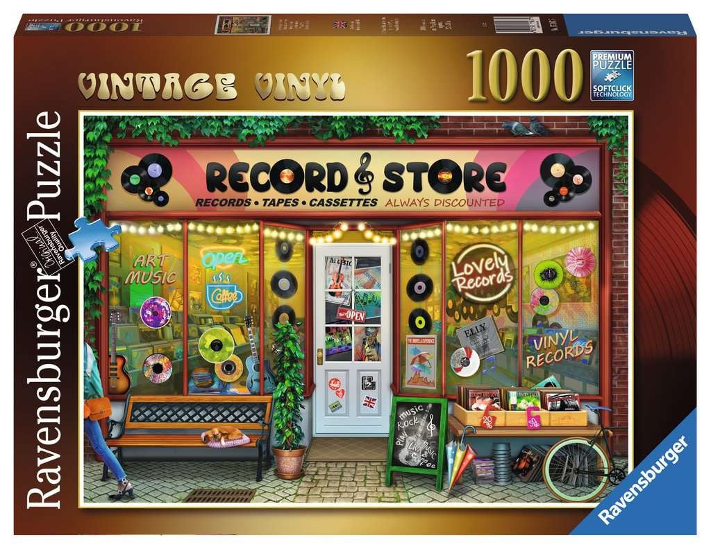 La boutique de vinyles Ravensburger 173075 Casse-tête 1000 morceaux ...