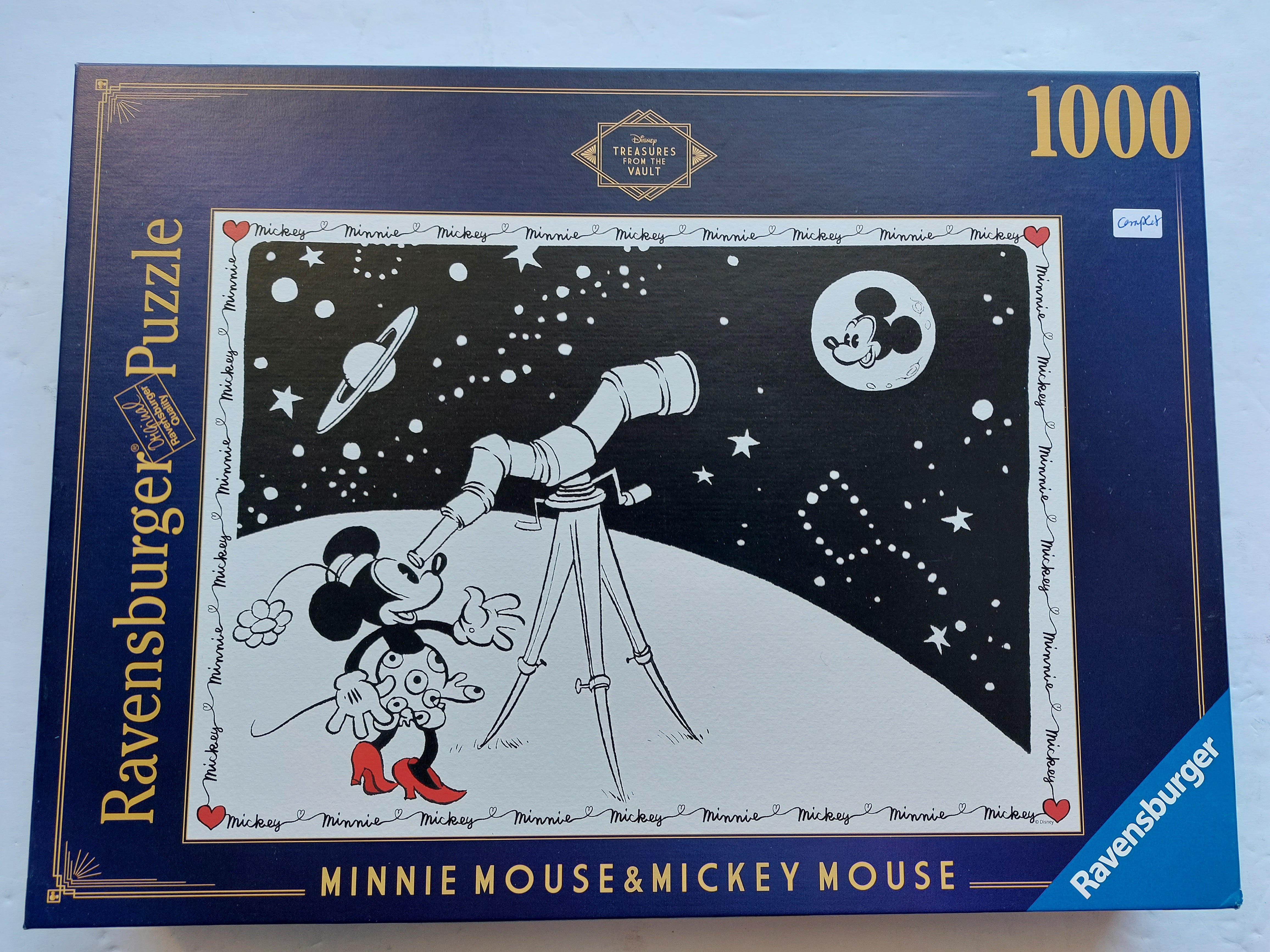 Minnie & Mickey Mouse Disney Ravensburger 168514 Casse-tête 1000 morce ...