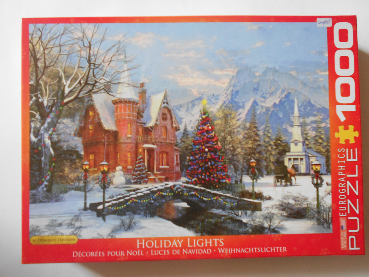 DAVISON, D Décorées pour Noël Eurographics 6000-0669 Casse-tête 1000 m ...