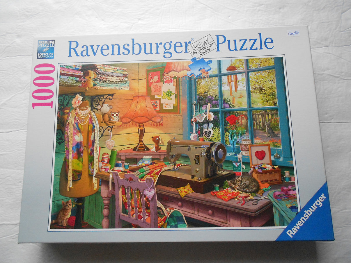 Le hangar pour la couture Ravensburger 198924 Casse-tête 1000 morceaux ...